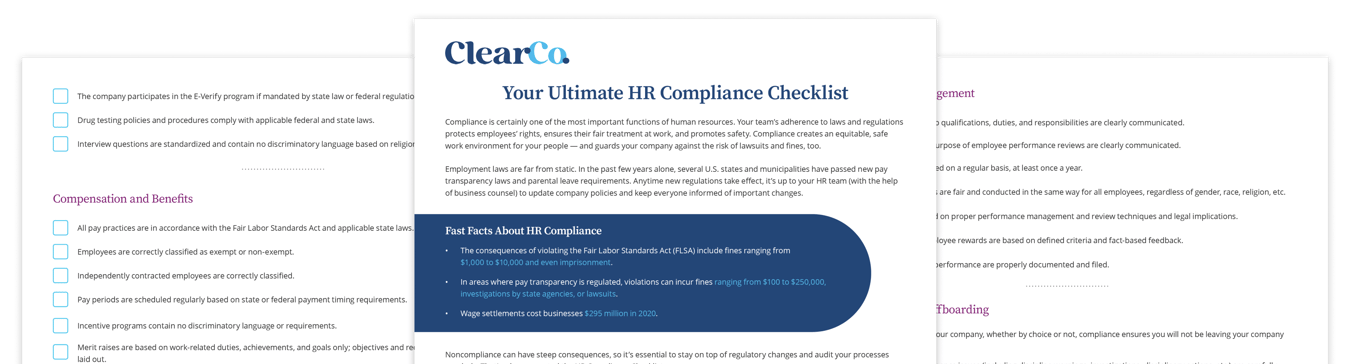 HR Compliance Checklist for HR Departments 2024 | ClearCompany