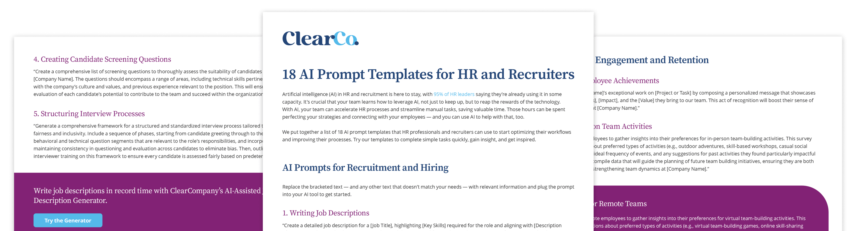 AI Prompt Templates for HR and Recruiters | ClearCompany